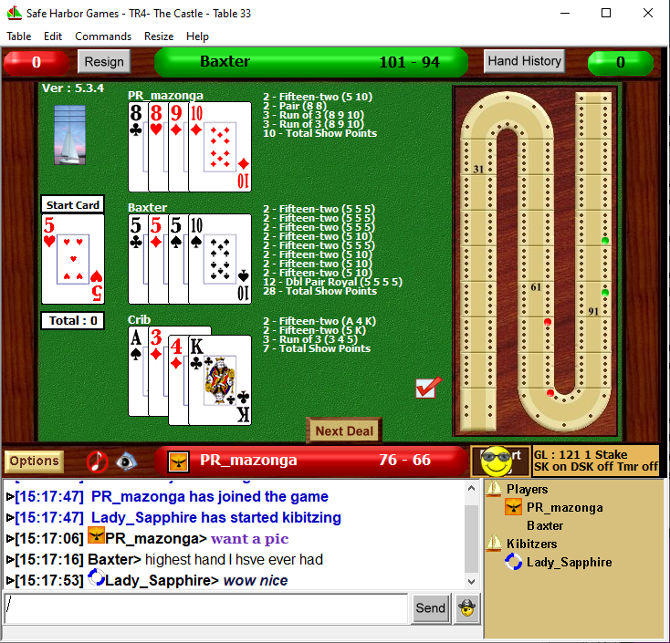 28 & 29 POINT HANDS / CRIBBAGE / GAMES | The_Castle