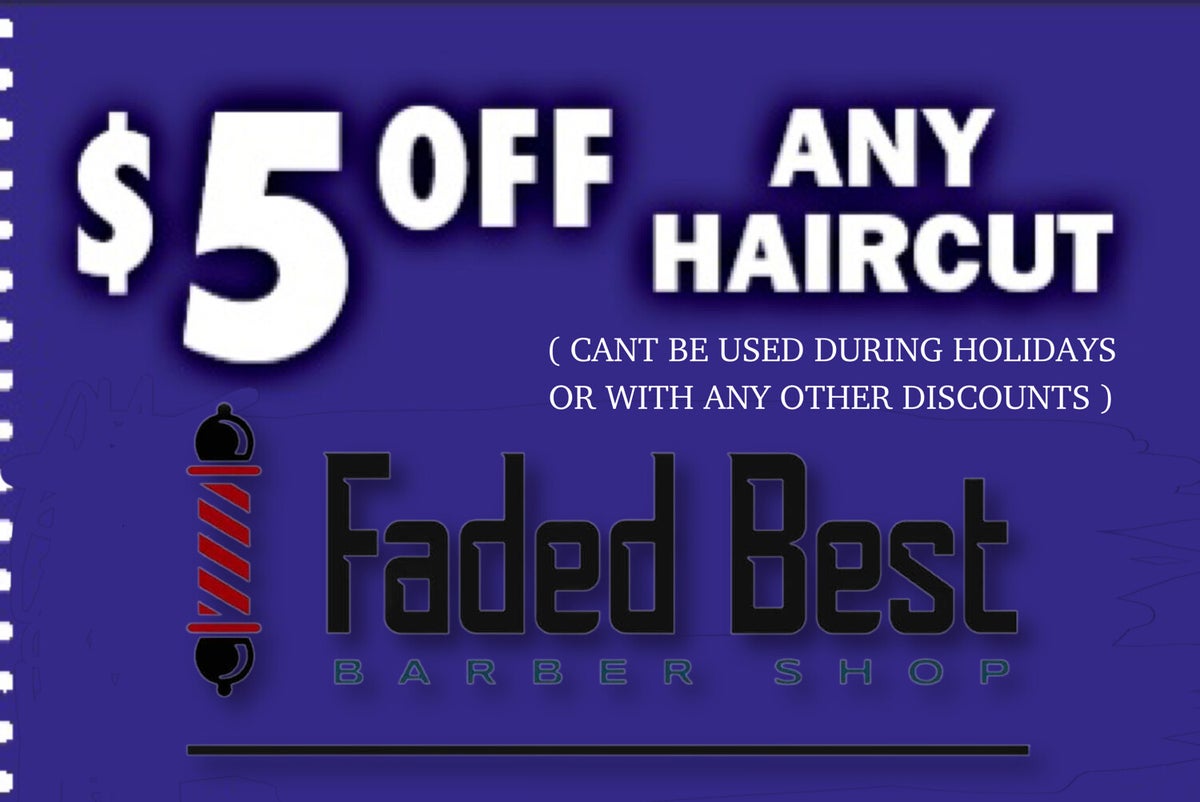 Prices / Coupons | Faded Best Barber Shop