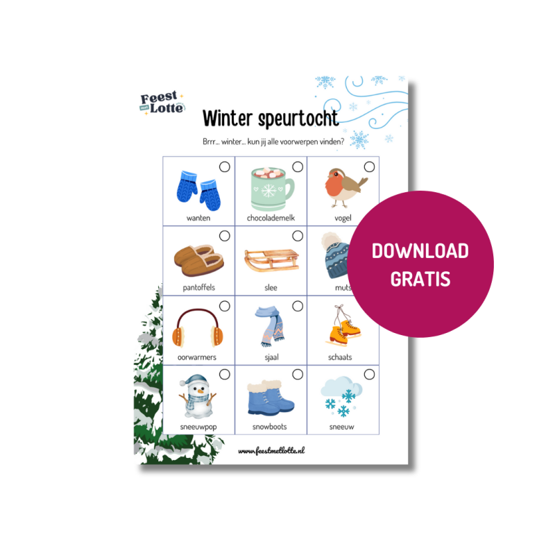 Gratis printable speurtocht – buitenspelen en ontdekken! | Feest met Lotte
