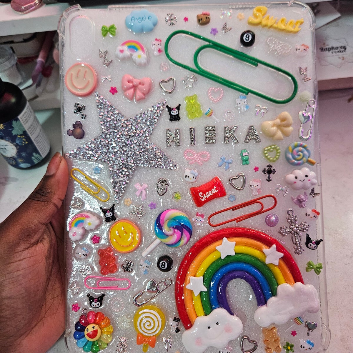 Custom Junk Tablet/ iPad Case | Raphoxy Resin