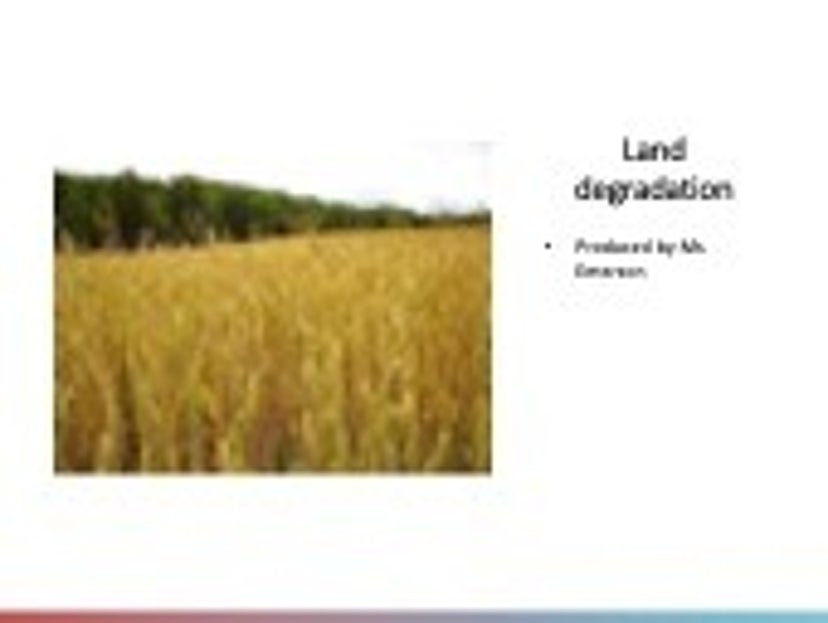 Power points - Geography - Year 10 - Focus is environmentt