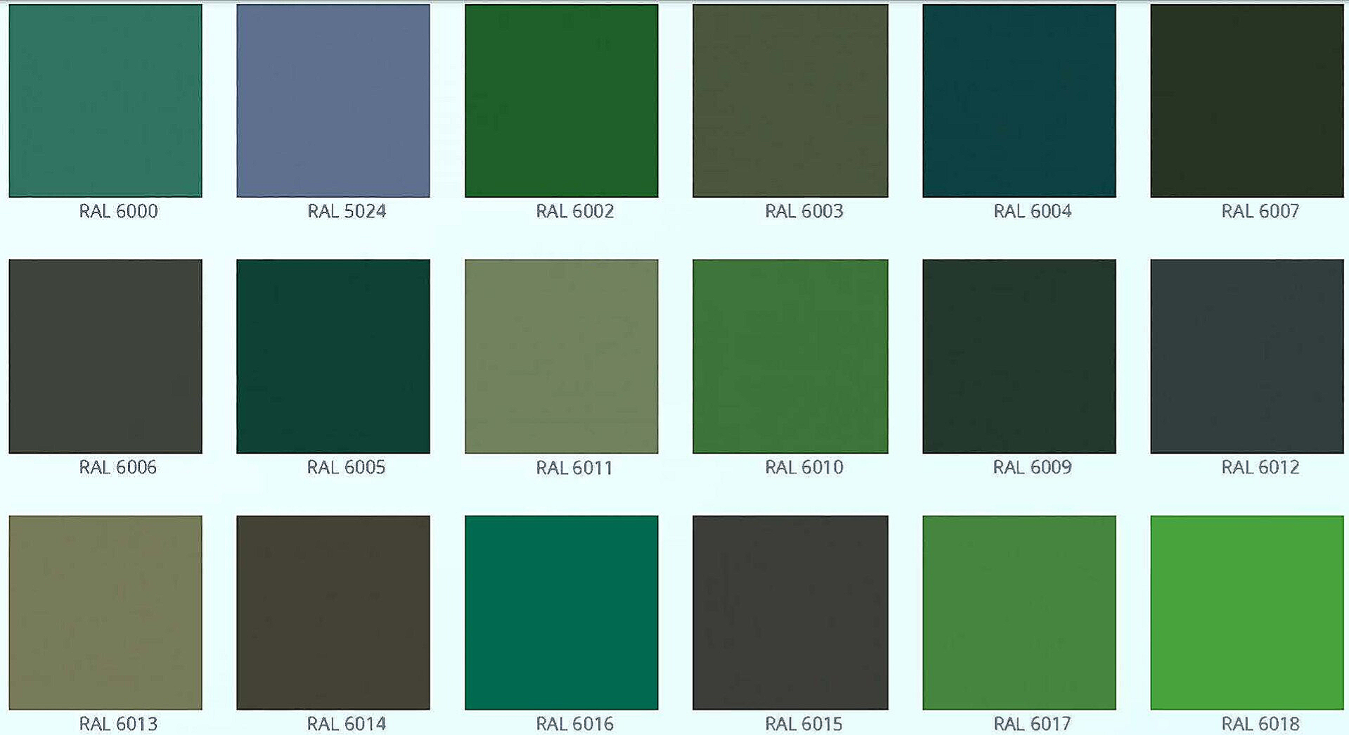 RAL Kleuren | Tilbury and Son