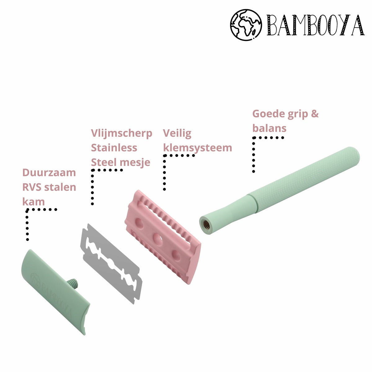 Safety Razor Bambooya - Scheermes Dames