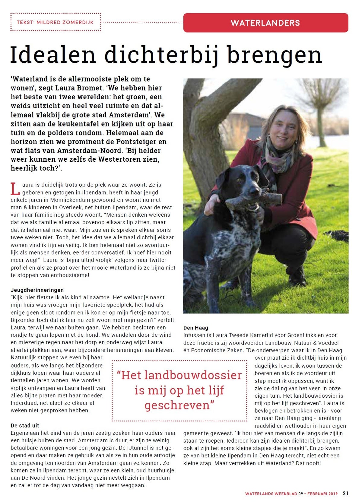 Laura Bromet / interviews | mildredzomerdijk