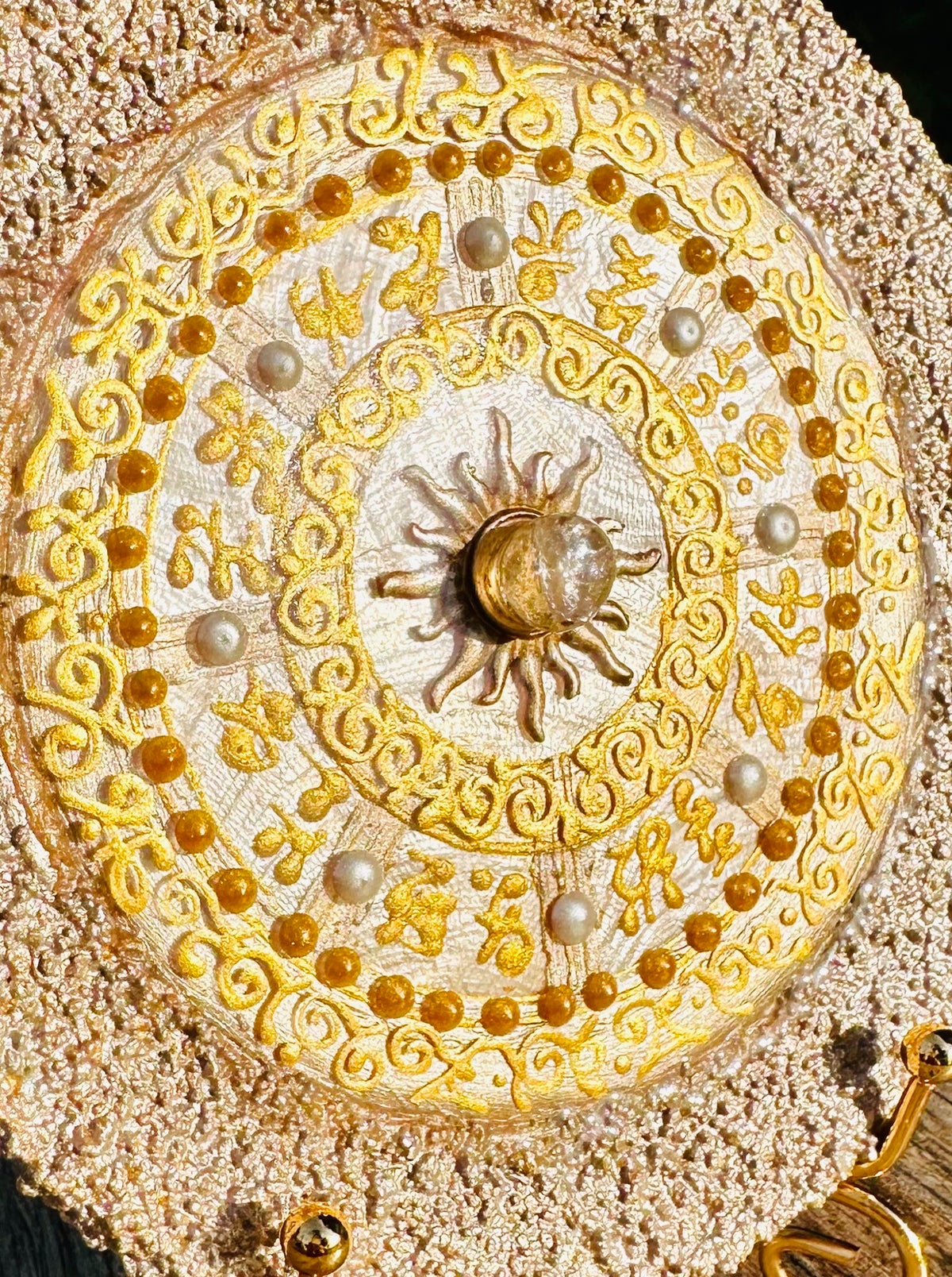 Sacred SunDisc ''Your Inner Sun'' Activation Portal, Ø14cm incl ...