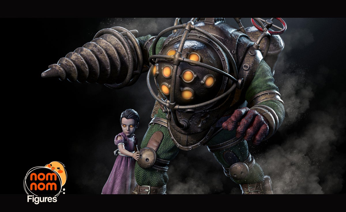 Dive into Rapture: Big Daddy Emerges from the Depths, Designed by ...