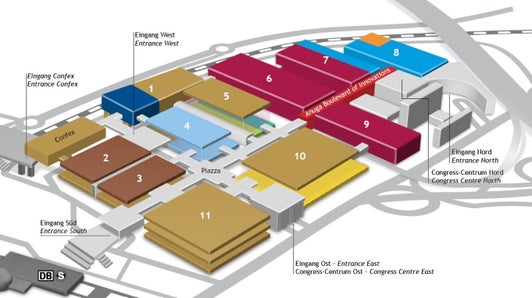 Hallenplan Messe Köln / Messe Köln | Messe-info.net