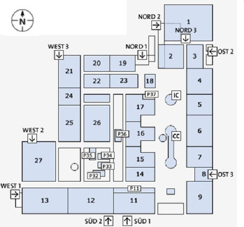 Messe Hannover - Hallenplan