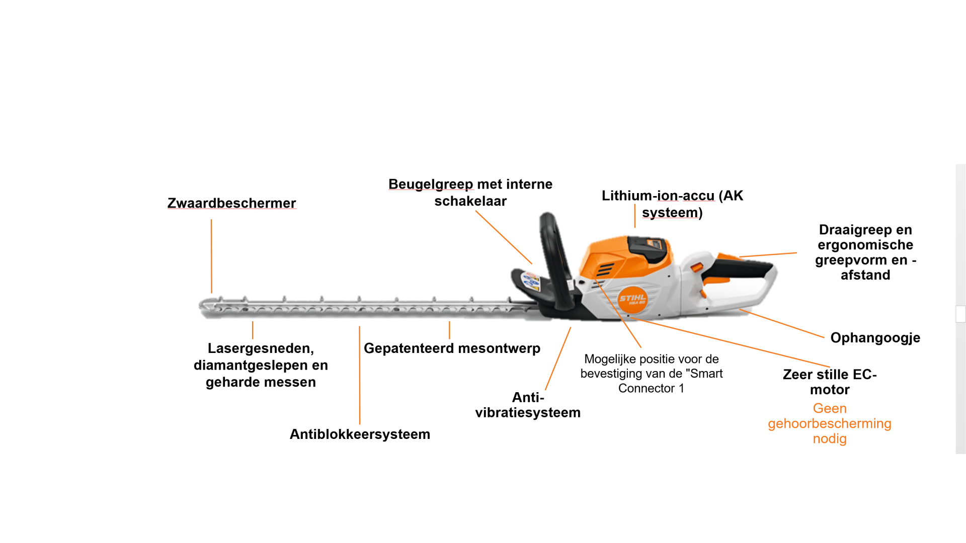 Stihl HSA 60 accu heggenschaar (met 2x AK10 accu) | Jacobs Maurits bv