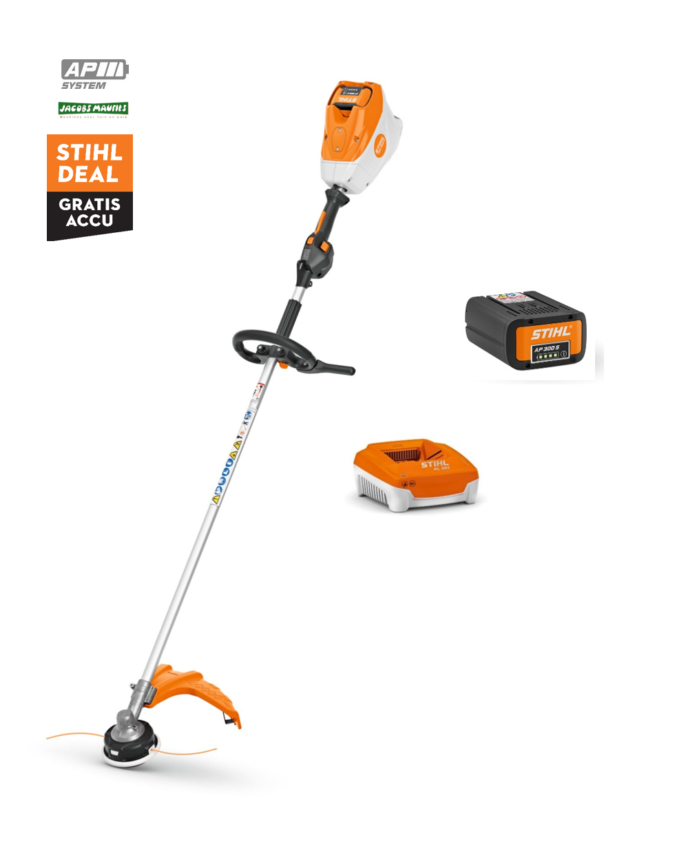 Stihl FSA 200 R PRO accu bosmaaier (met AP 300S accu en AL 301 lader)