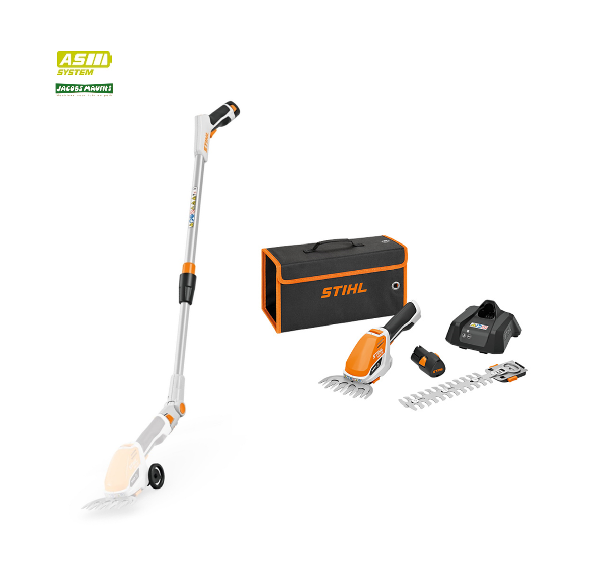 Stihl HSA 26 accu gras- en buxusschaar + telescoopsteel