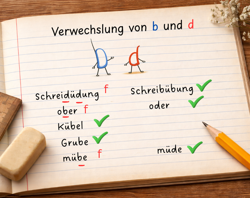 B Und D Unterscheiden