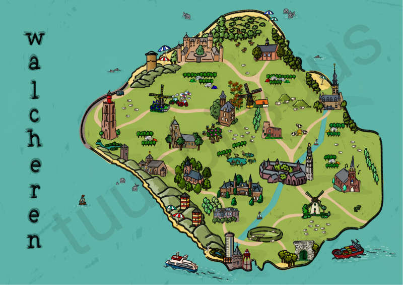 walcherse kaart | Tuus bij Suus