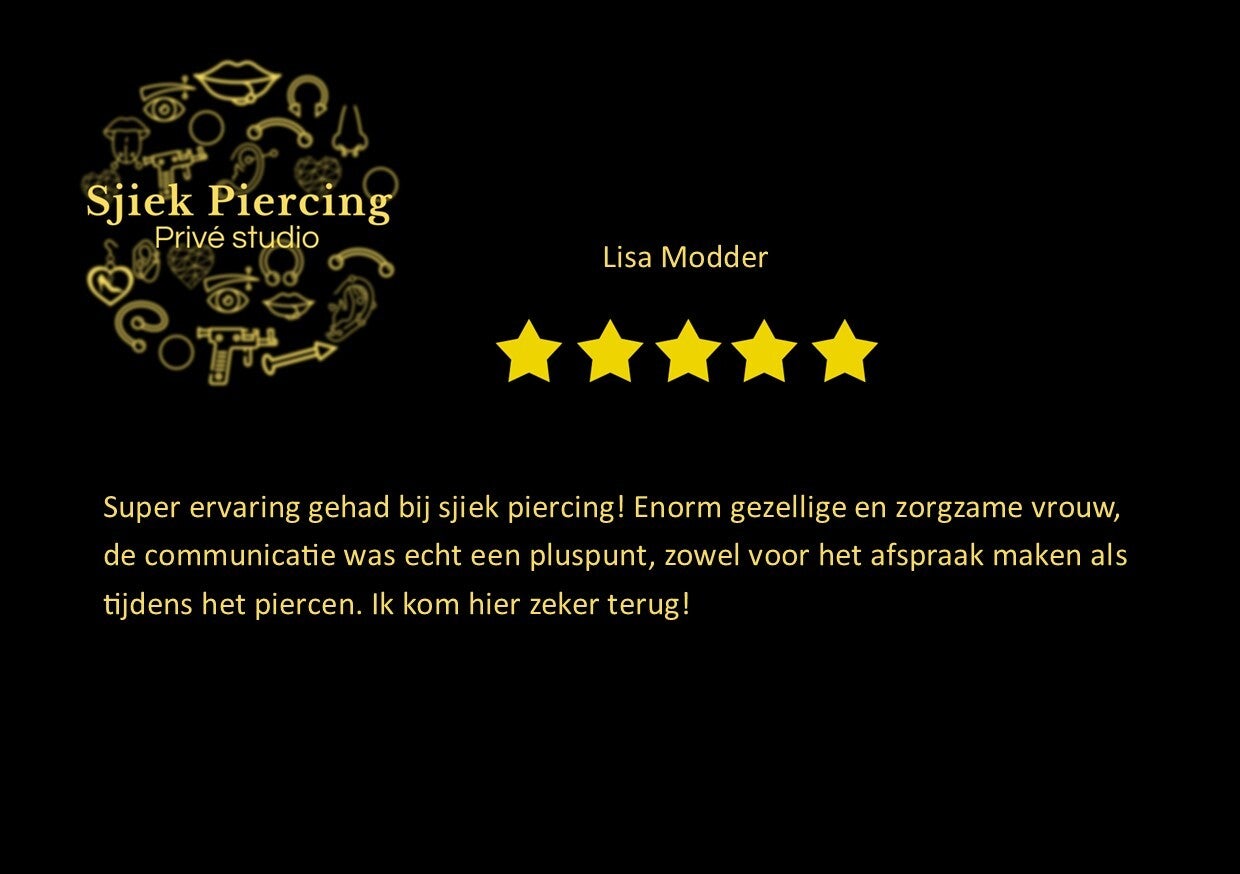 Sjiek Piercing | Professionele piercings & nazorg in Leeuwarden