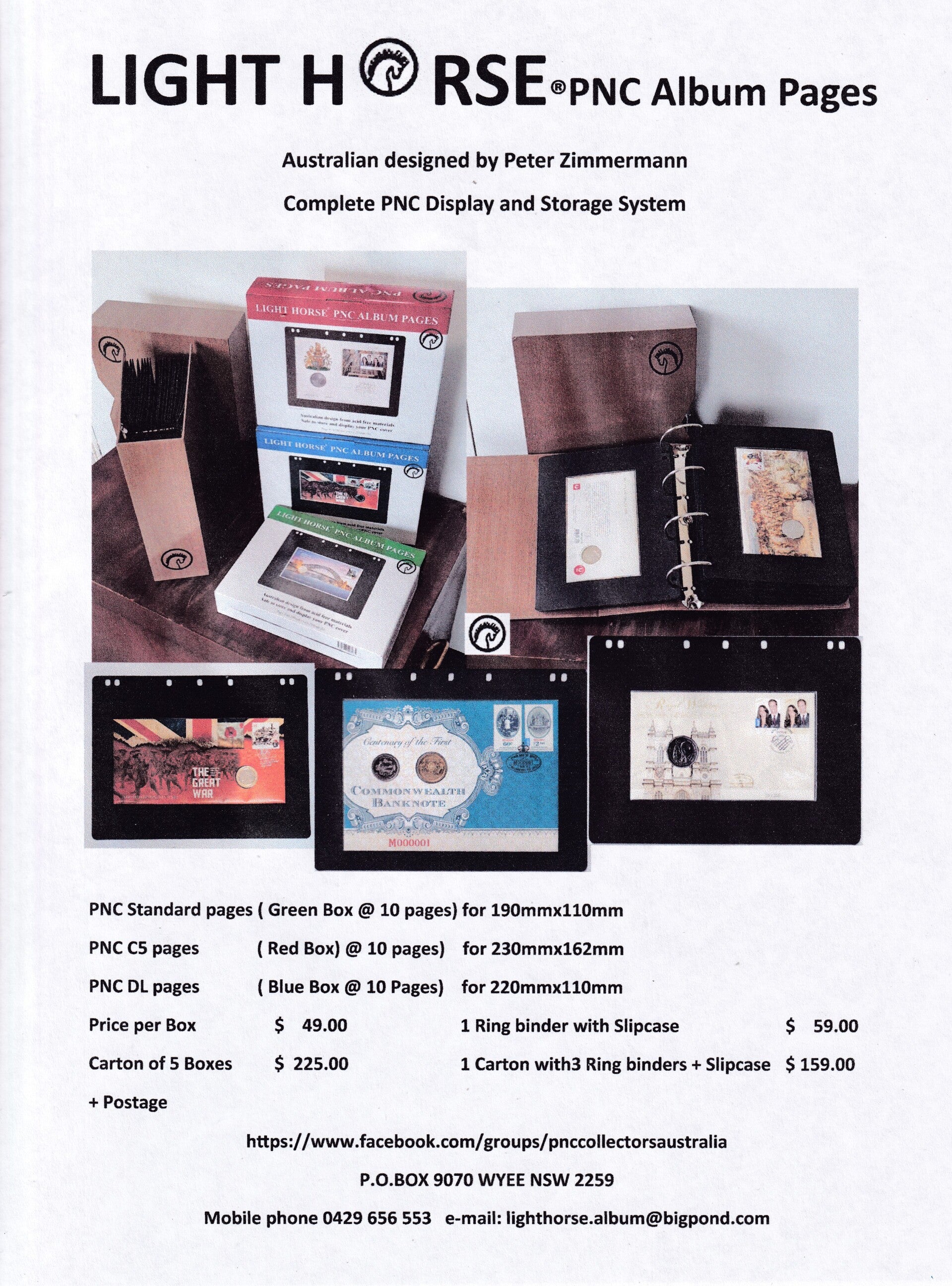 LIGHT HORSE®PNC ALBUM PAGES