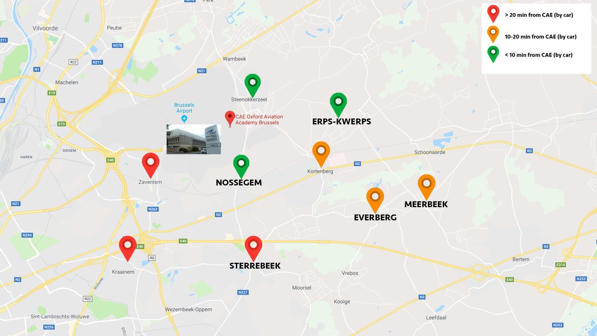 Map around CAE | Pilot Housing