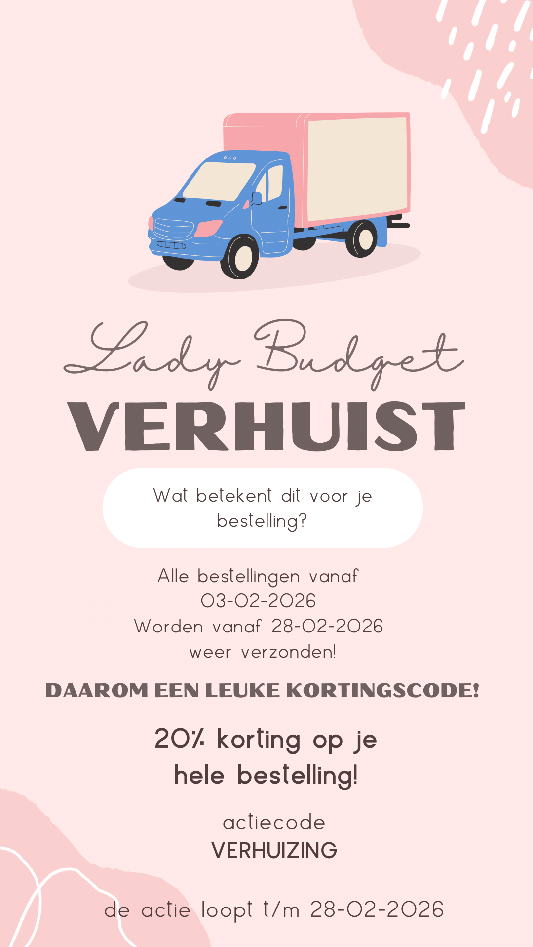 Lady Budget : Jouw cashstuffing webshop!