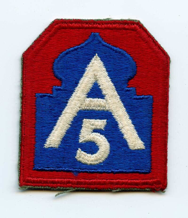 WW2 5th Army Patch | Chasing Militaria