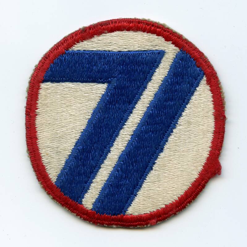 WW2 71st Infantry Division Patch | Chasing Militaria
