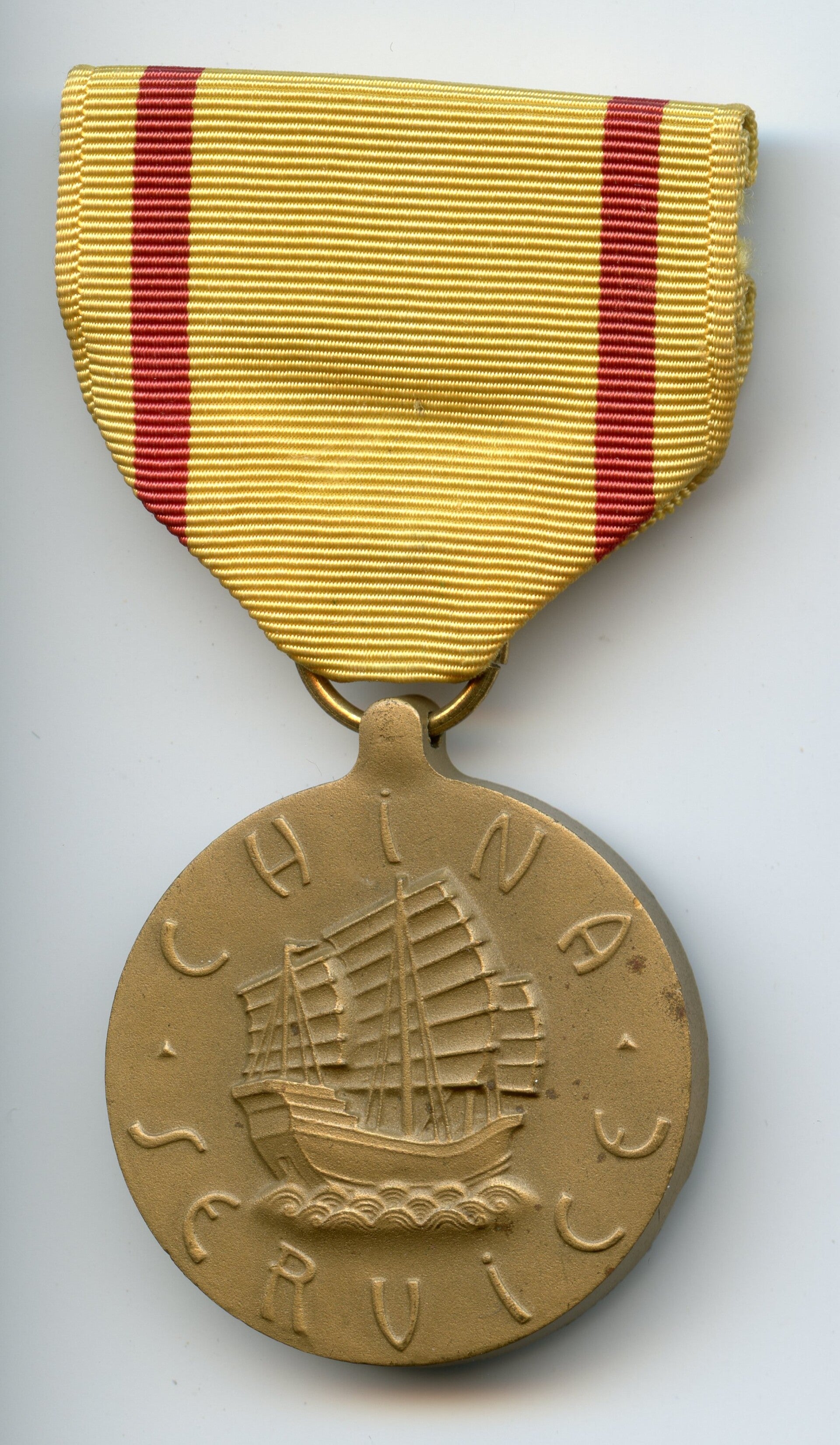 WW2 Navy China Service Medal | Chasing Militaria