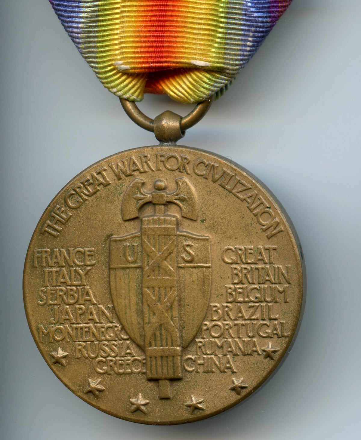 WW1 Victory Medal with "Meuse-Argonne/Defensive Sector" Bars | Chasing ...