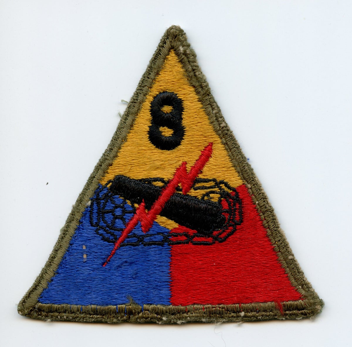 WW2 8th Armored Division Patch (Greenback) | Chasing Militaria