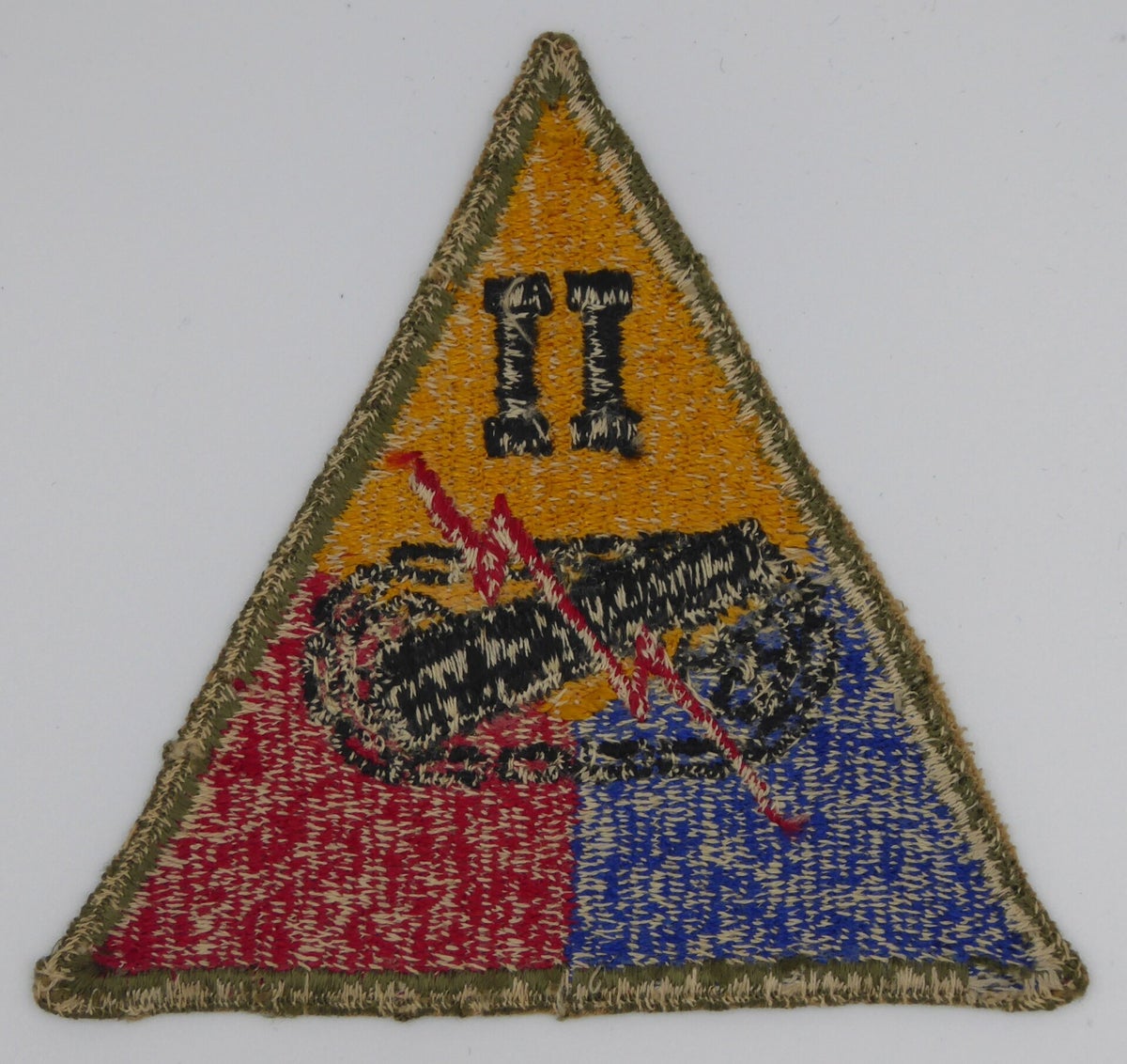 WW2 2nd Armored Corps Patch (OD Border) | Chasing Militaria
