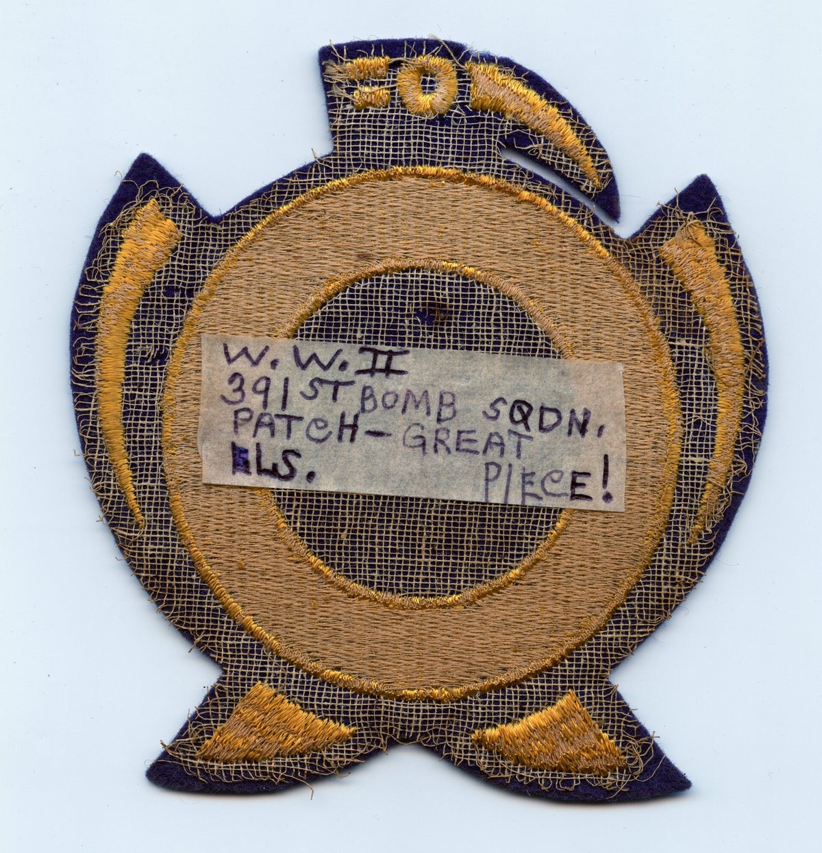 WW2 391st Bomber Squadron Patch (D-Day, France & Germany, Battle of the ...