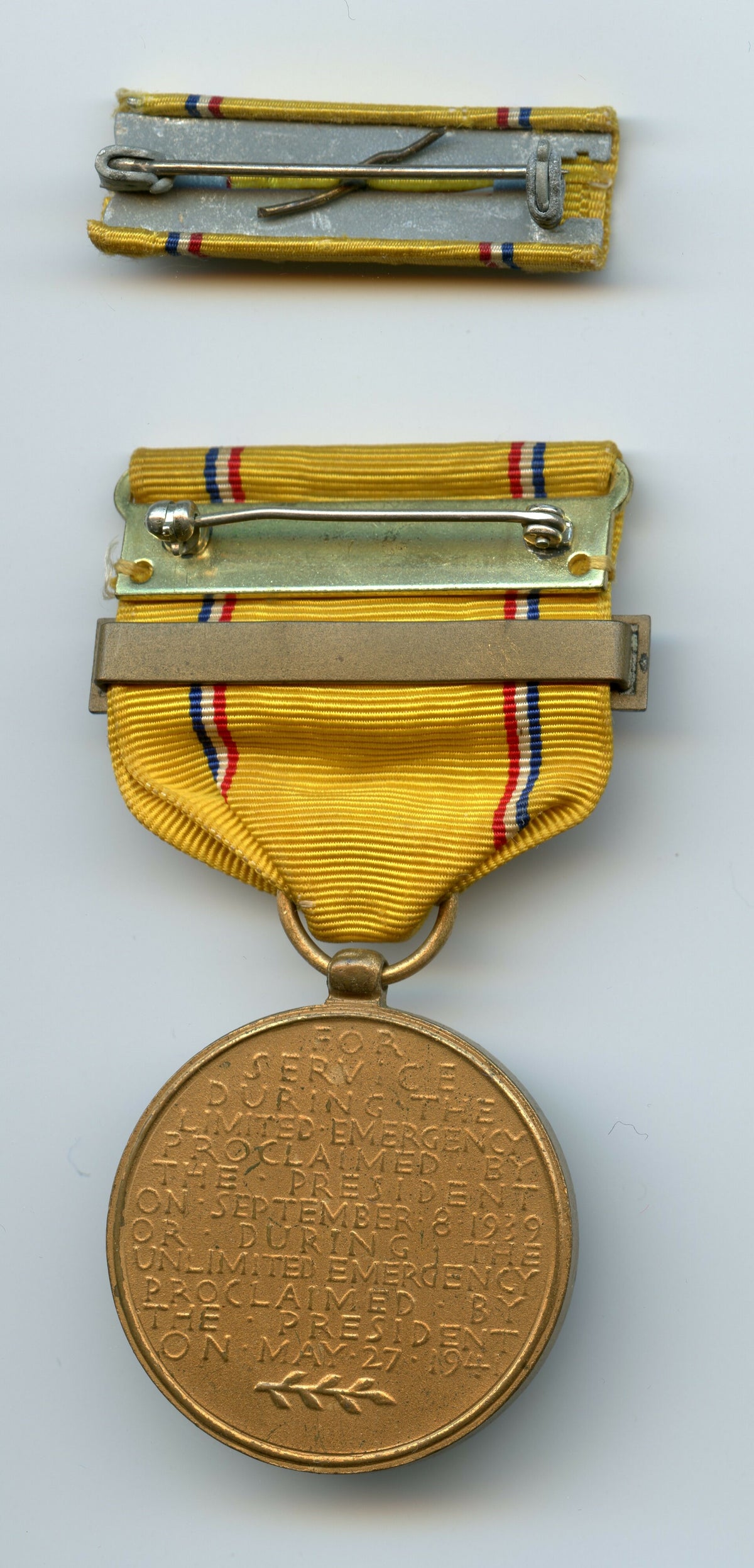 WW2 American Defense Medal & Ribbon Bar with Fleet Clasp | Chasing ...