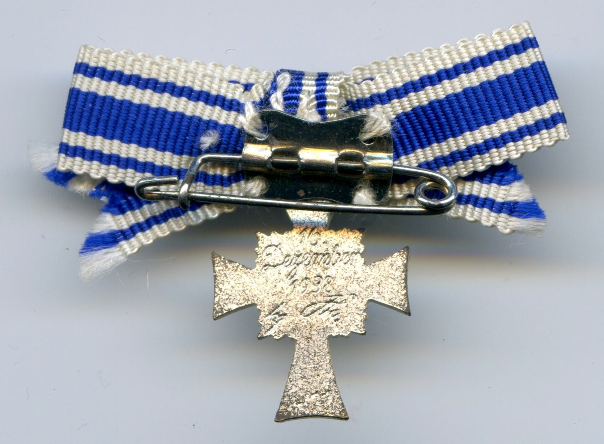 SOLD Miniature Mothers Cross in Silver "L/11" by Wilhelm Deumer ...
