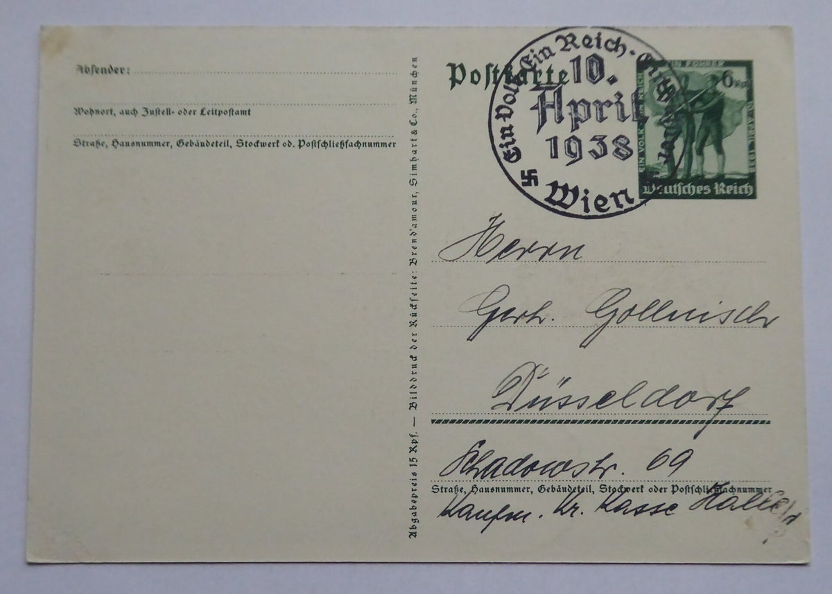SOLD 13th März 1938 - Anschluss Austria Postcard | Chasing Militaria