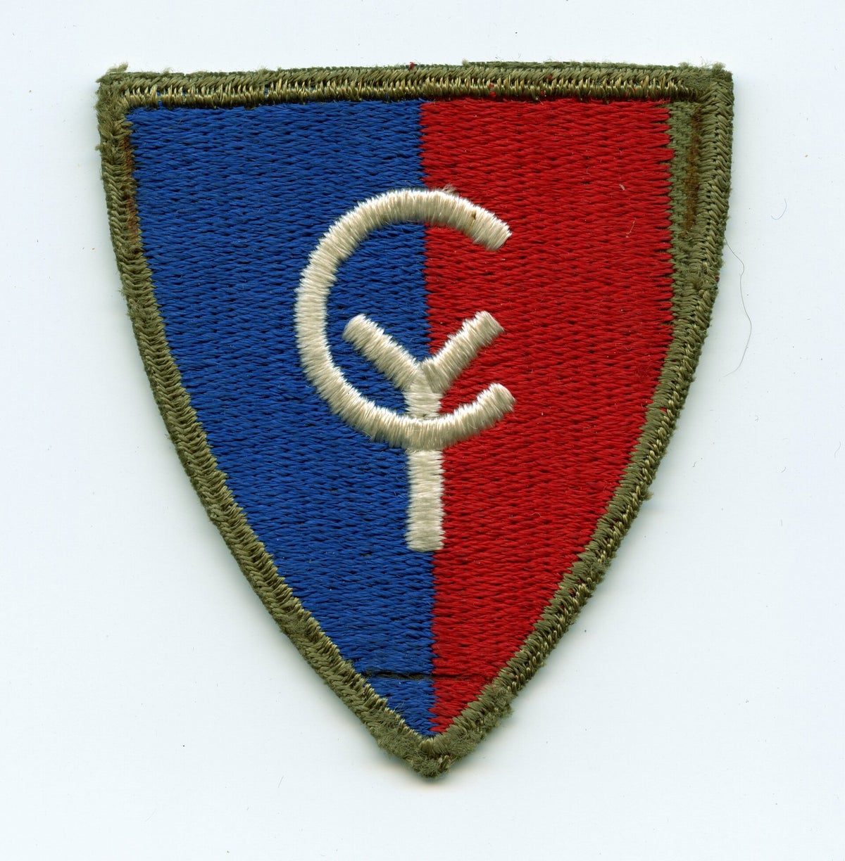 WW2 38th Infantry Division Patch (OD Border/Greenback) | Chasing Militaria