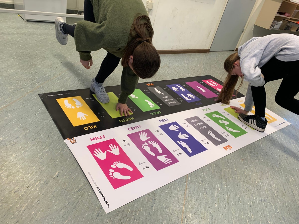 Metrieke stelsel bewegend oefen en leren : MEETMAT | Fitter op school