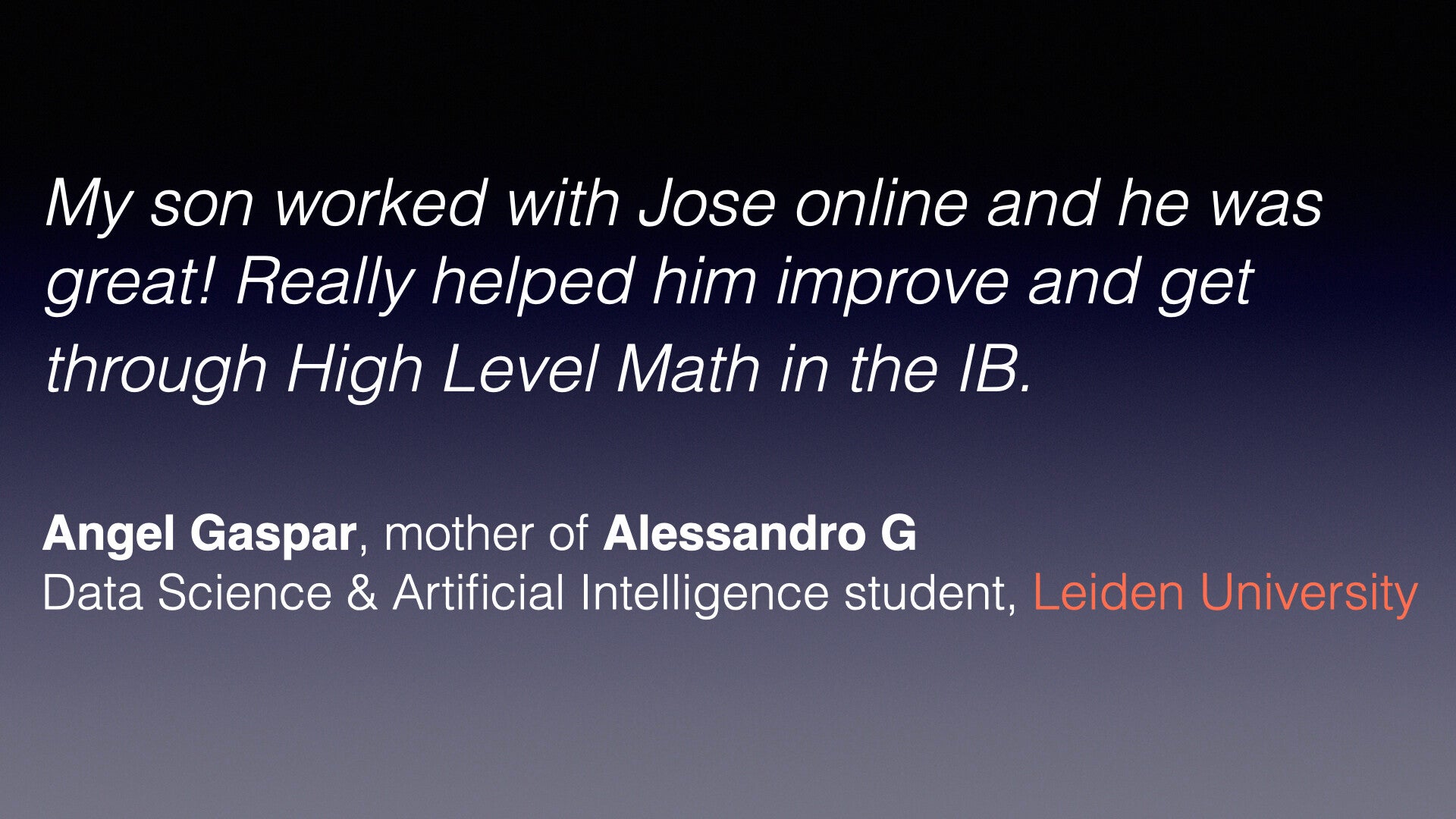 Home/Maths & Physics Tutor for GCSE and IB