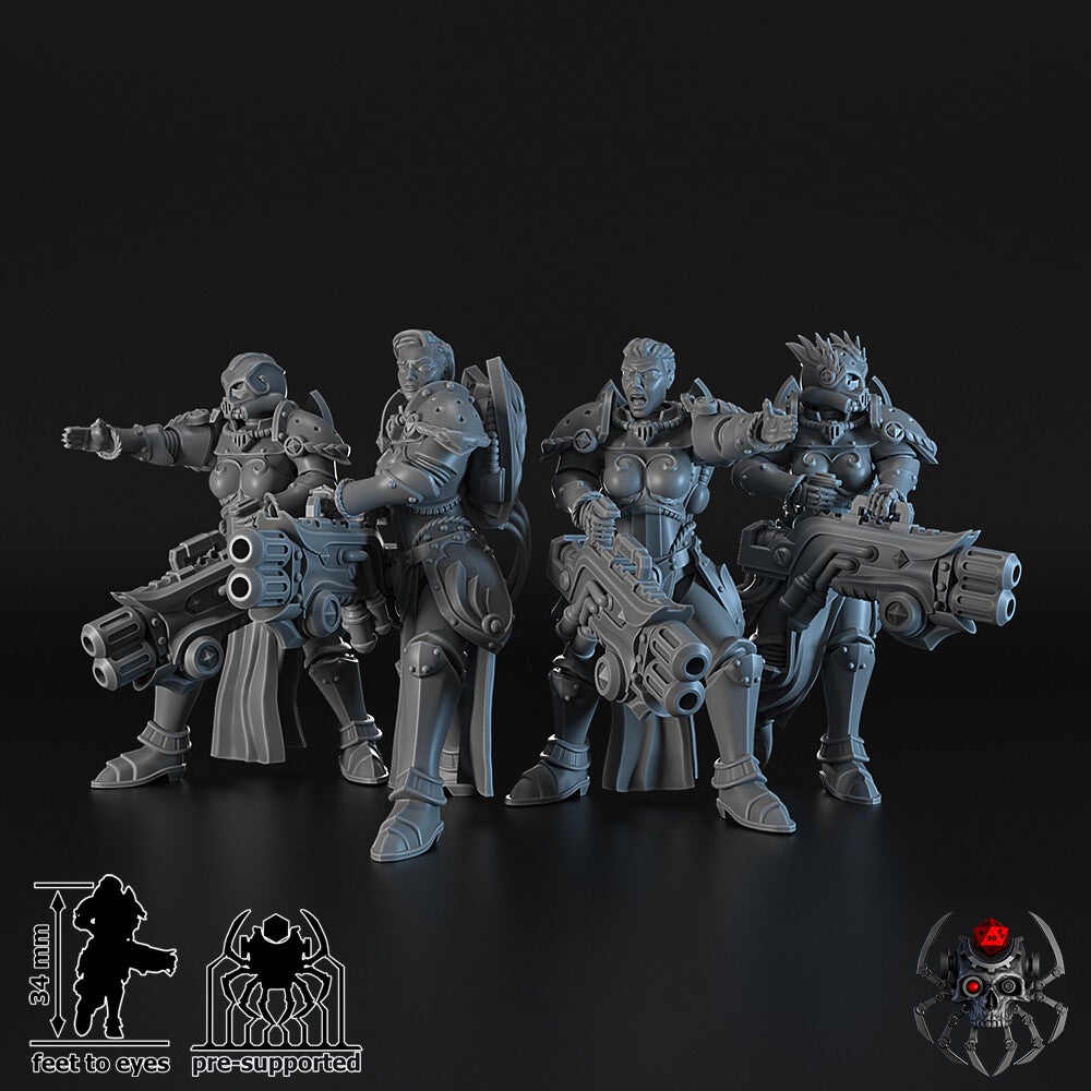 W40K - The widows of Retribution - Heavy Gun Squad | Myfigouz3D