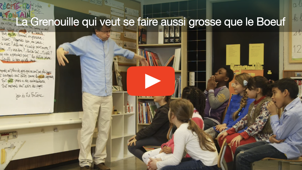 Fable de La Fontaine: La Grenouille qui veut se faire aussi grosse que ...
