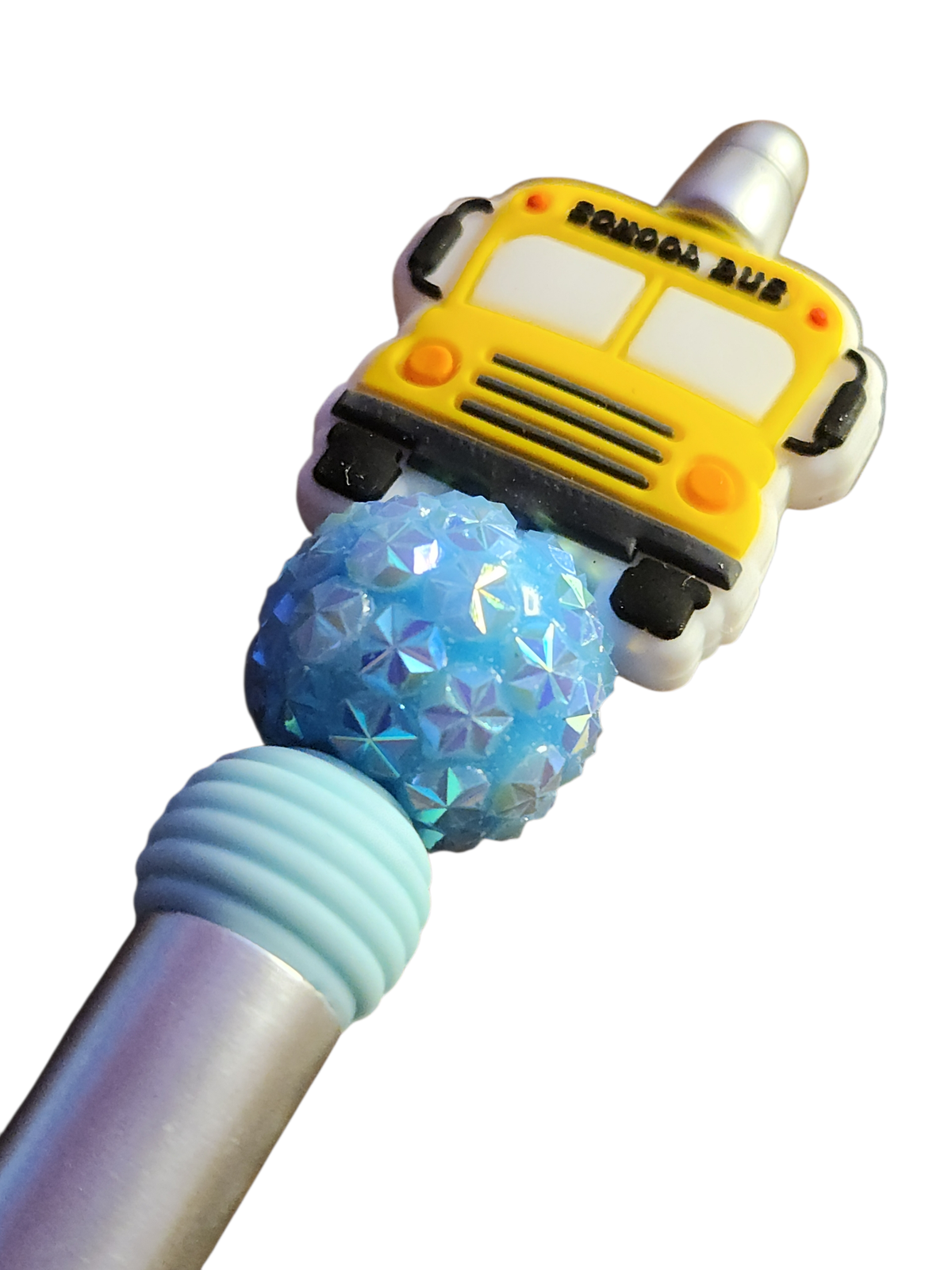 🚌 "The Wheels on the Pen" | Handcrafted School Bus Beaded Pen | Cool ...