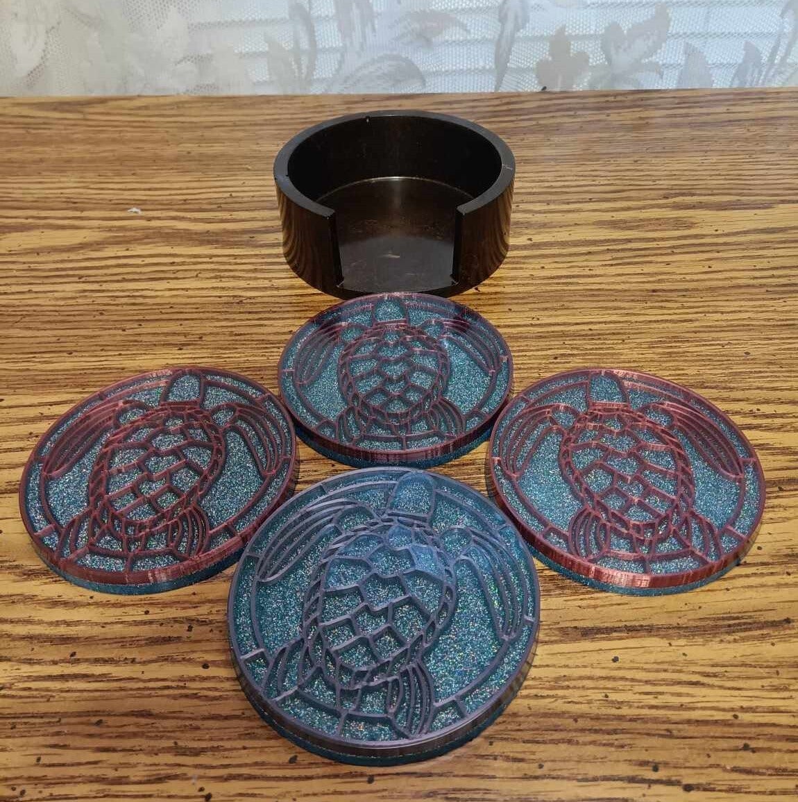 Coasters - Sea Turtles | Signature 3D Prints