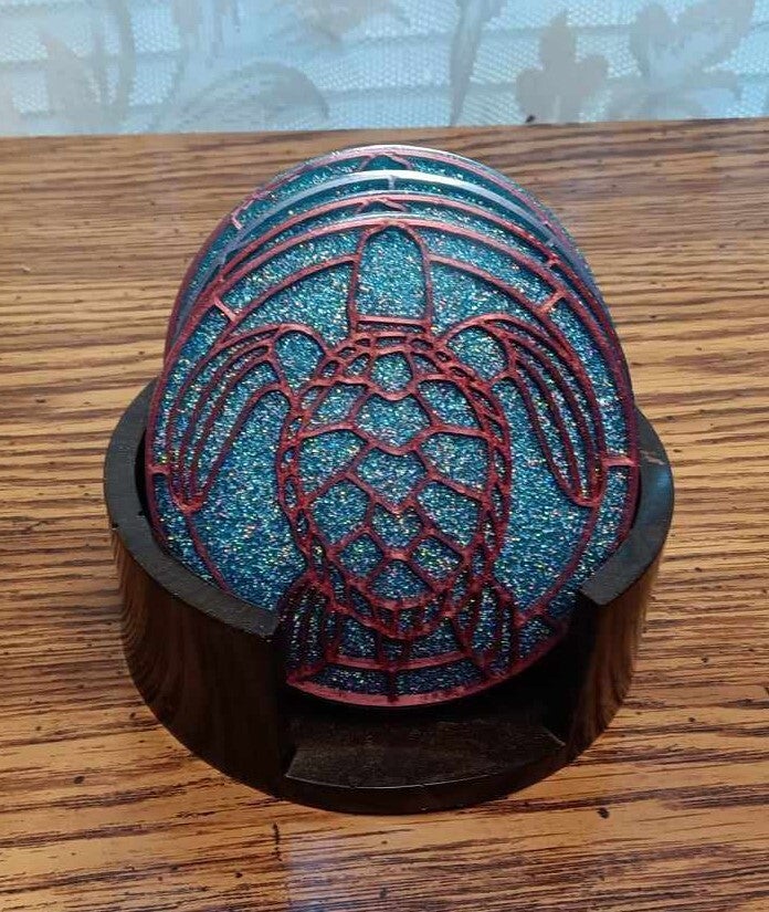 Coasters - Sea Turtles | Signature 3D Prints
