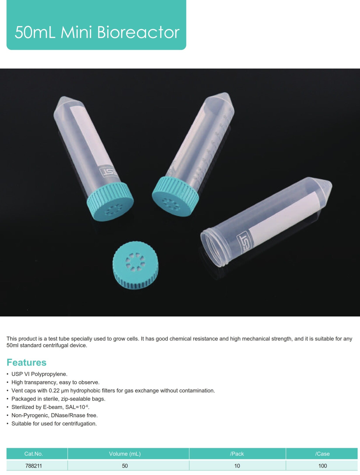 50ml Min Bioreactor / Cytology / Lab consumables / Product ...