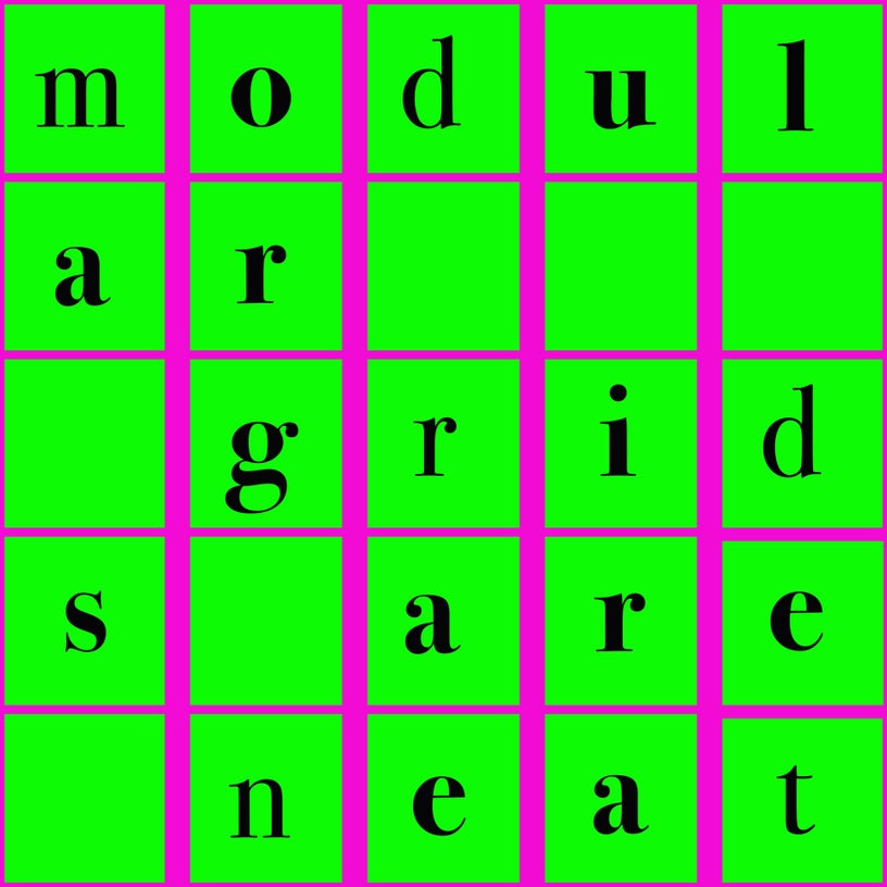 Modular / Grid systems | inagrid.co.uk