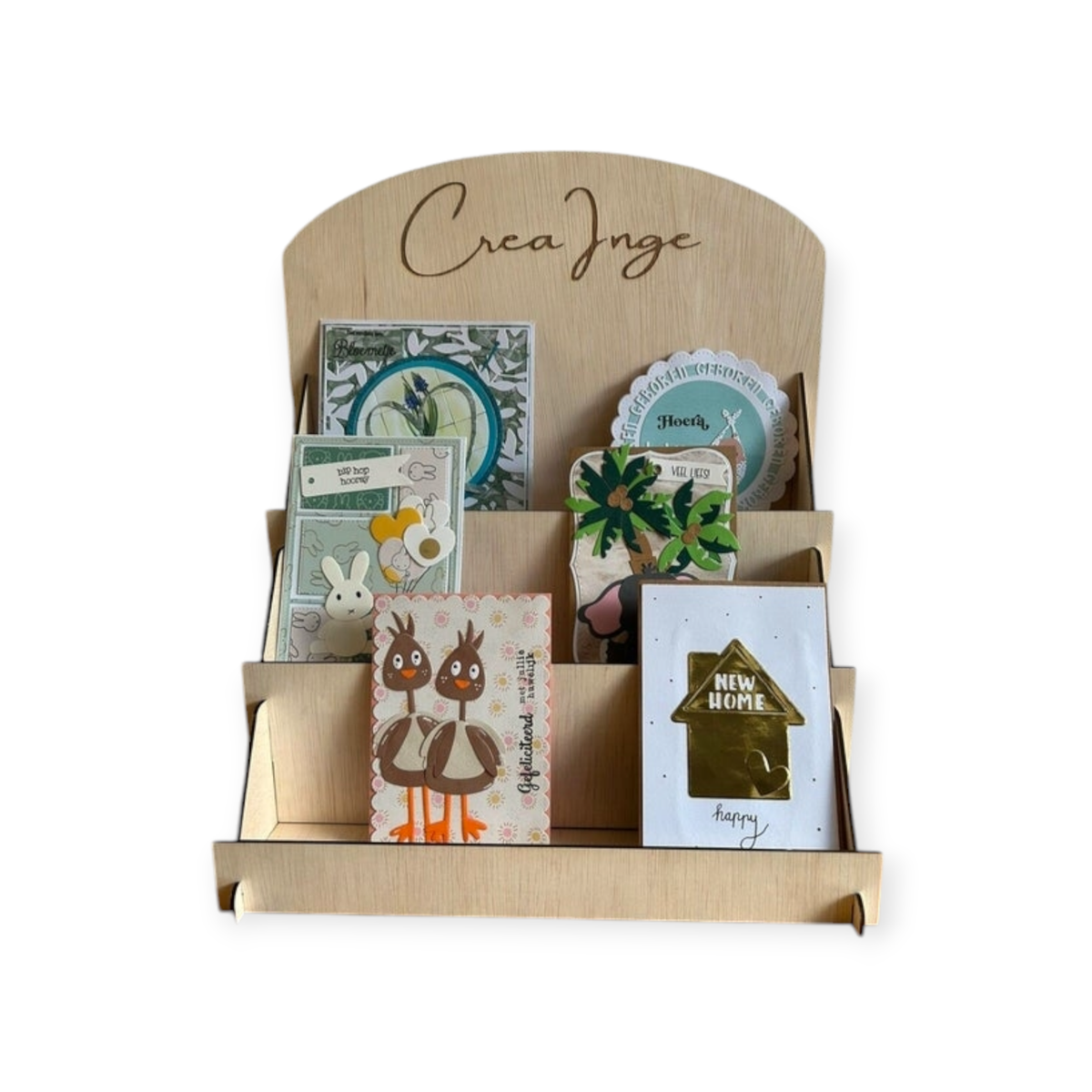 Houten kaarten DISPLAY 9 kaarten