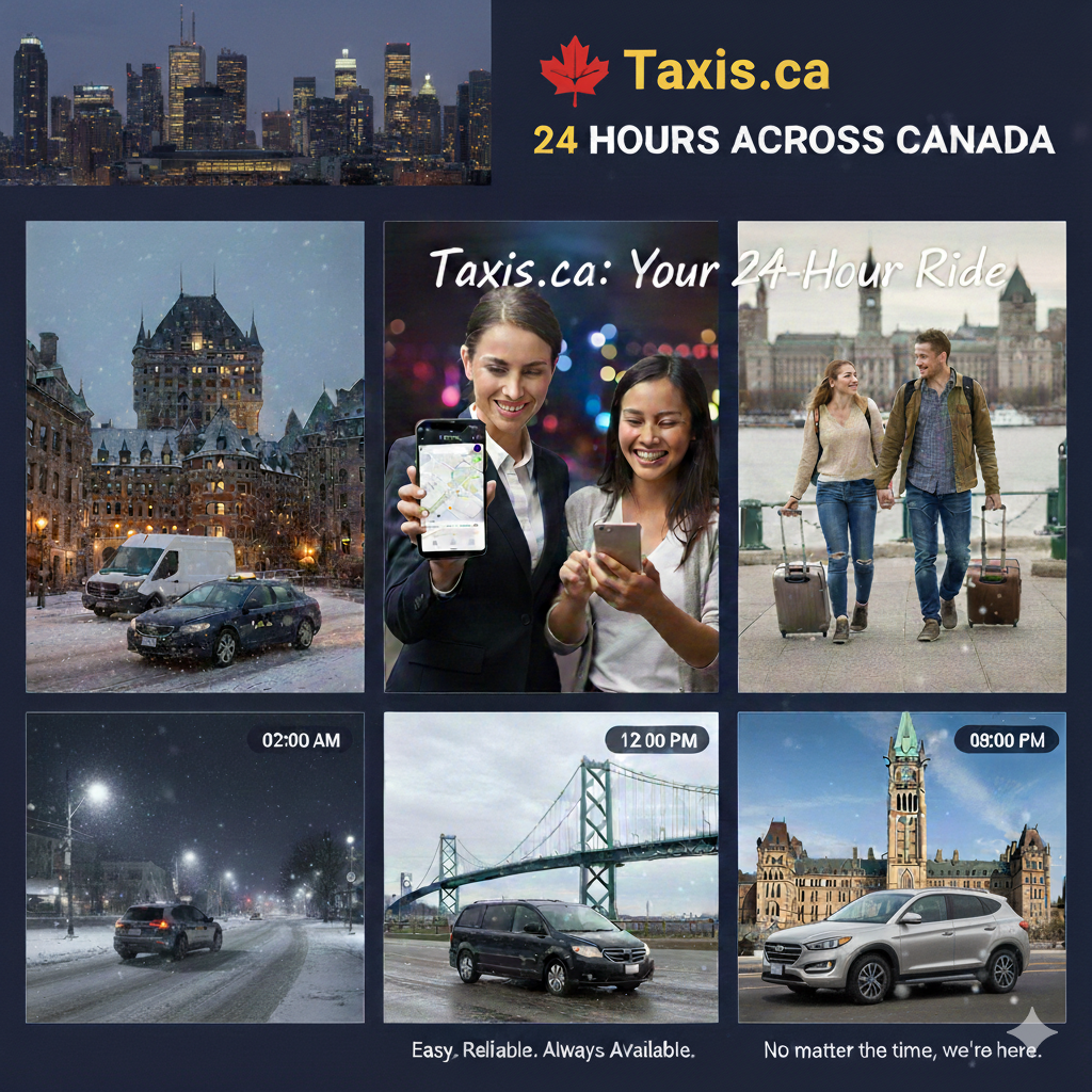 Taxi Québec 24/7 - Taxi ville de Québec - Taxi aéroport de Québec