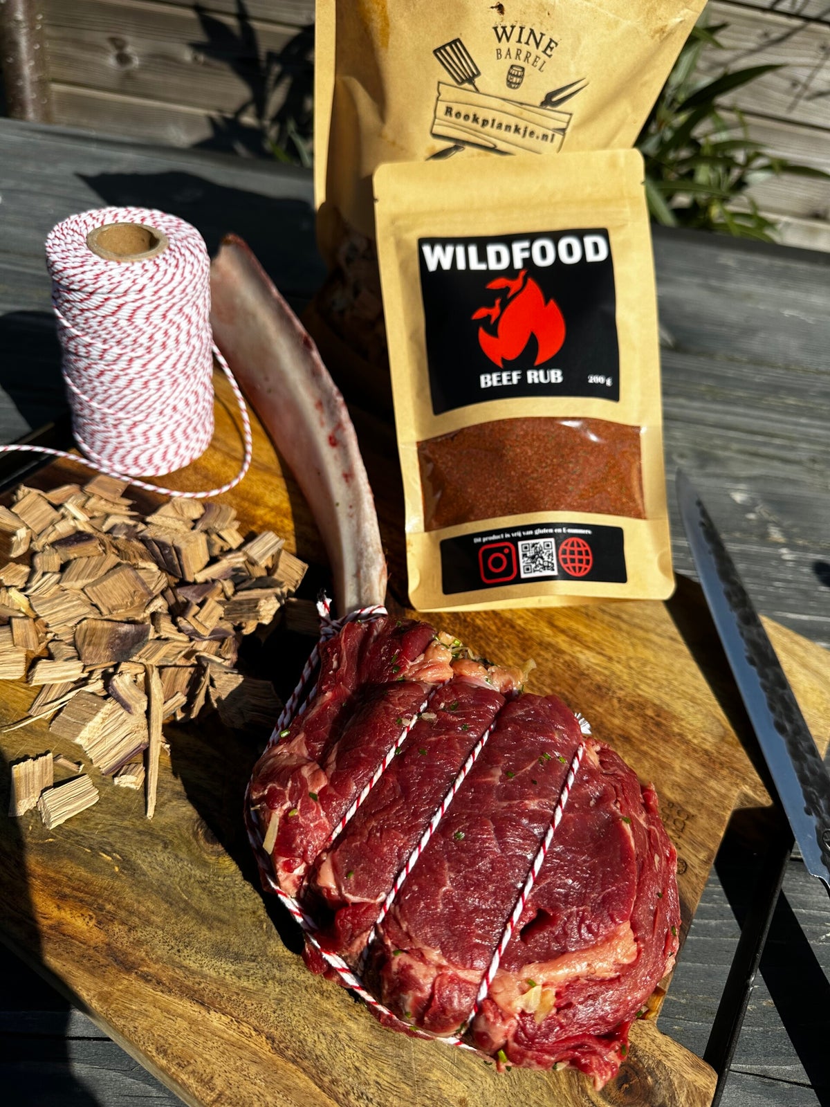 GEVULDE TOMAHAWK STEAK / Recepten | WildFoodChef