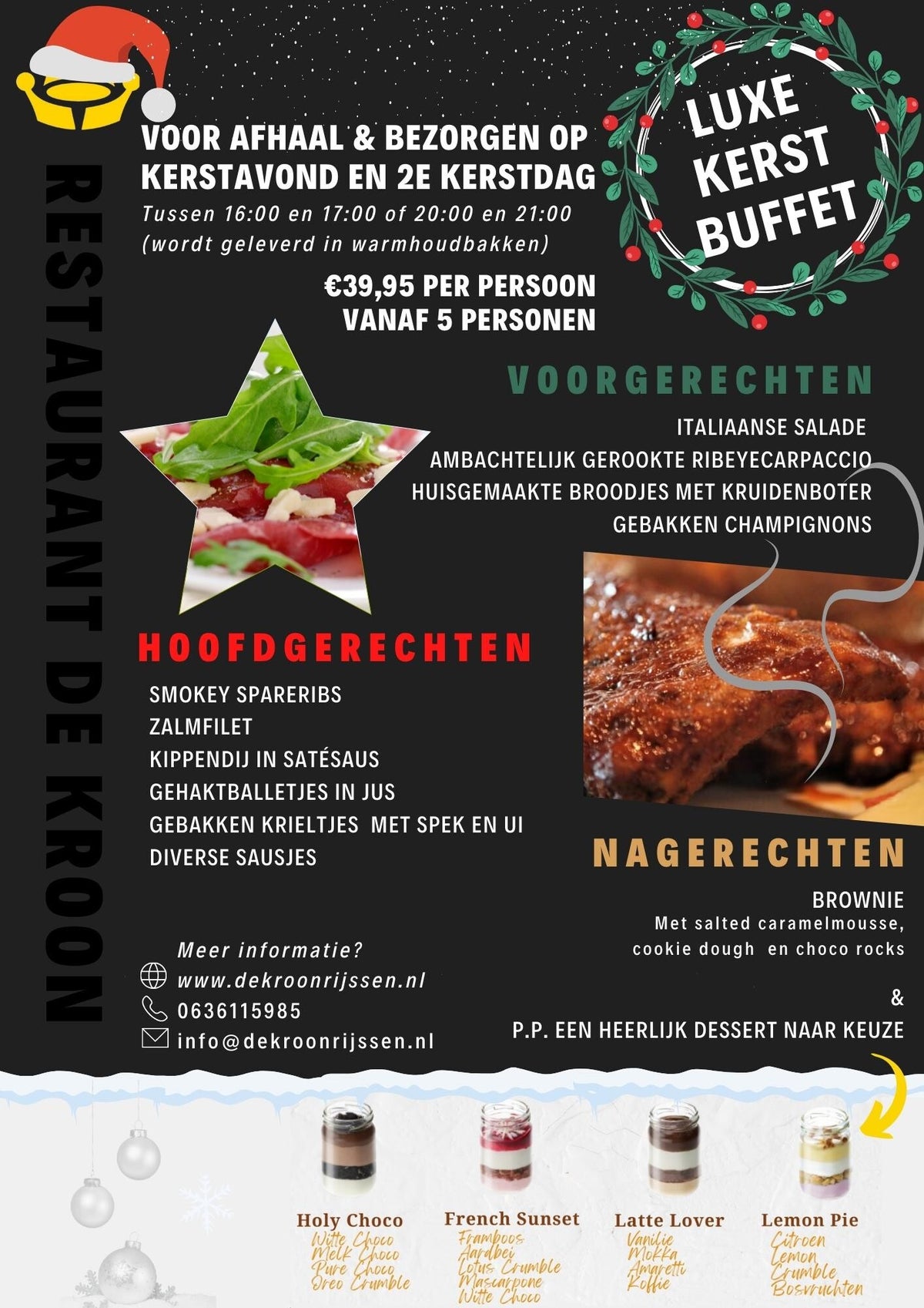 Kerstbuffet De Kroon