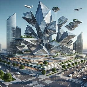 Futuristische Stad / Schilderijen geschikt om in te lijsten | AG Art ...