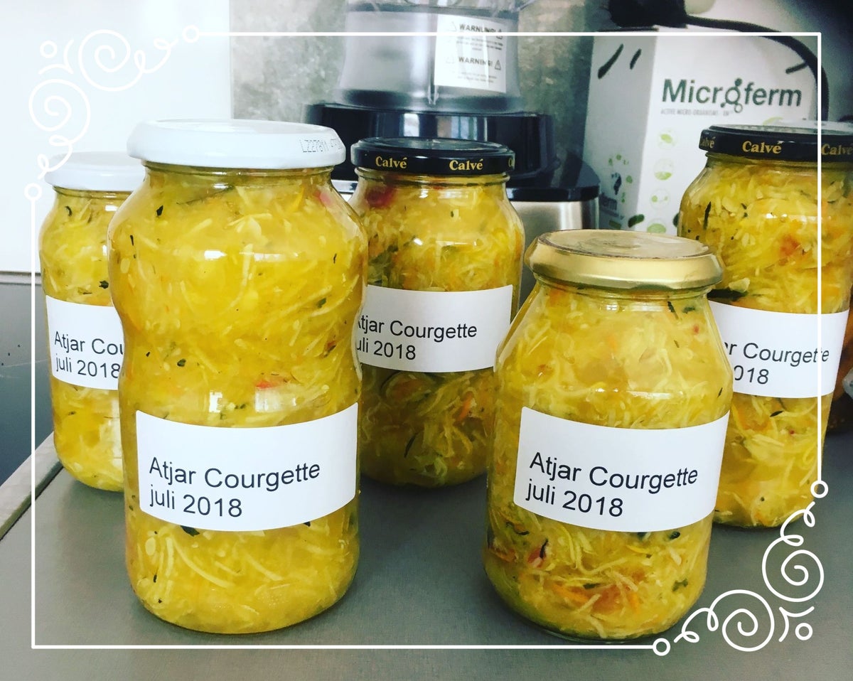 atjar courgette / recipe | Heirloomzaden.nl