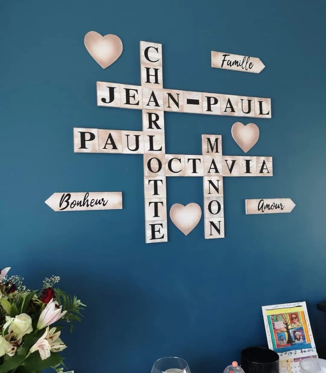 Scrabble mural / Idée cadeau personnalisé | Emma crea 3D