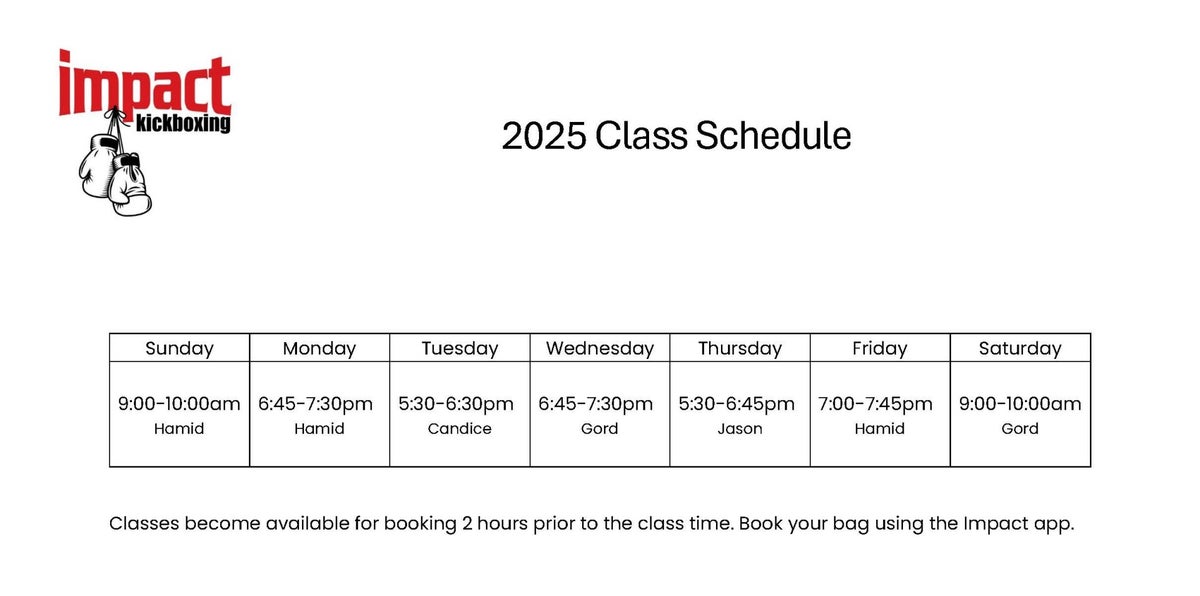 Impact kickboxing fitness classes