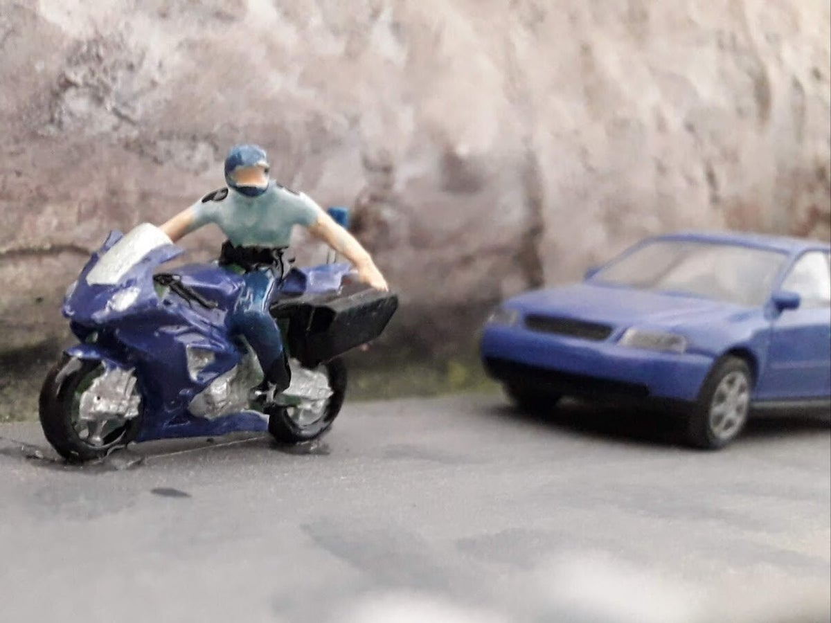 Motard de la gendarmerie nationale francaise | Modelisme-impression3d.fr